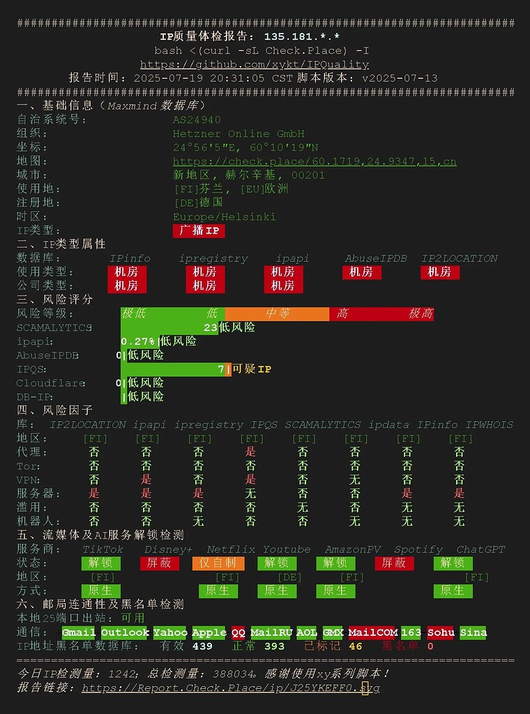 【NodeQuality】 Hetzner Auction 3700x - 主机交流 - Biliup